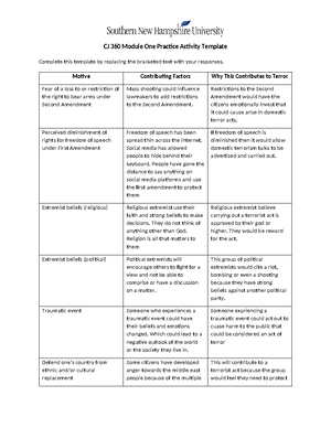 CJ 360 Module One Practice Activity - Studocu