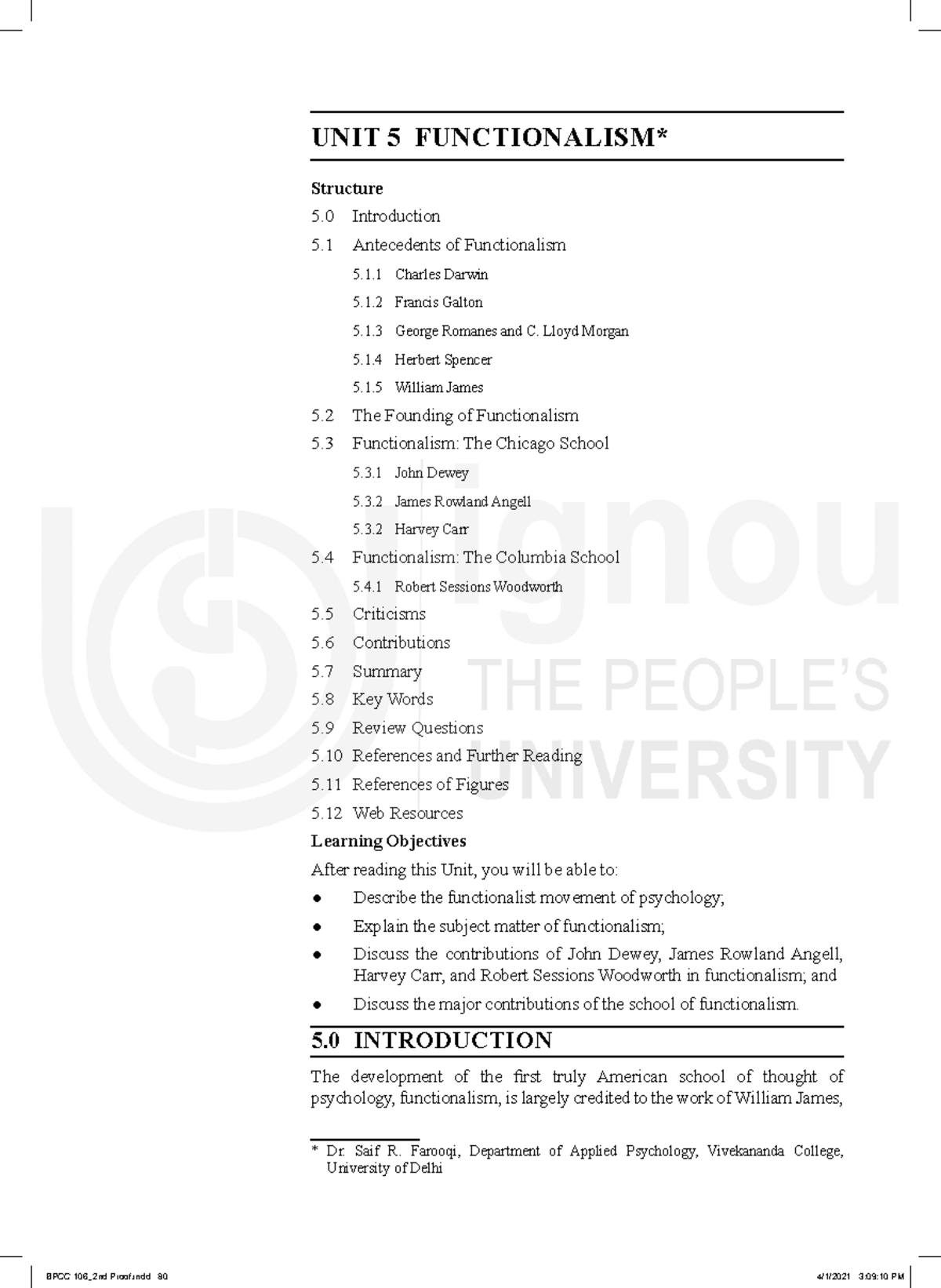 Unit-5 - unit 5 funCtionalism* structure 5 Introduction 5 Antecedents ...
