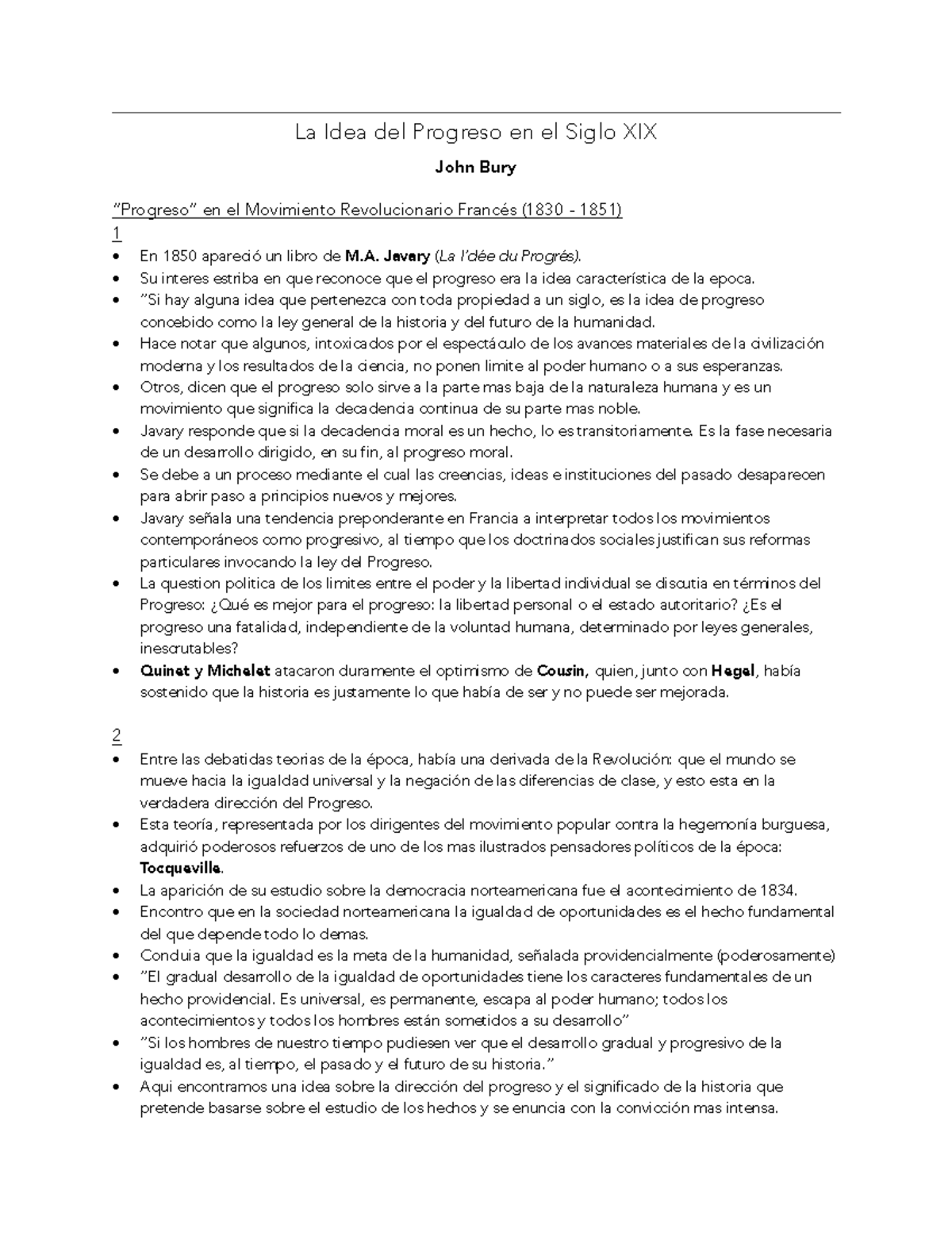 La Idea del Progreso contexto historico ideas iii - La Idea del ...