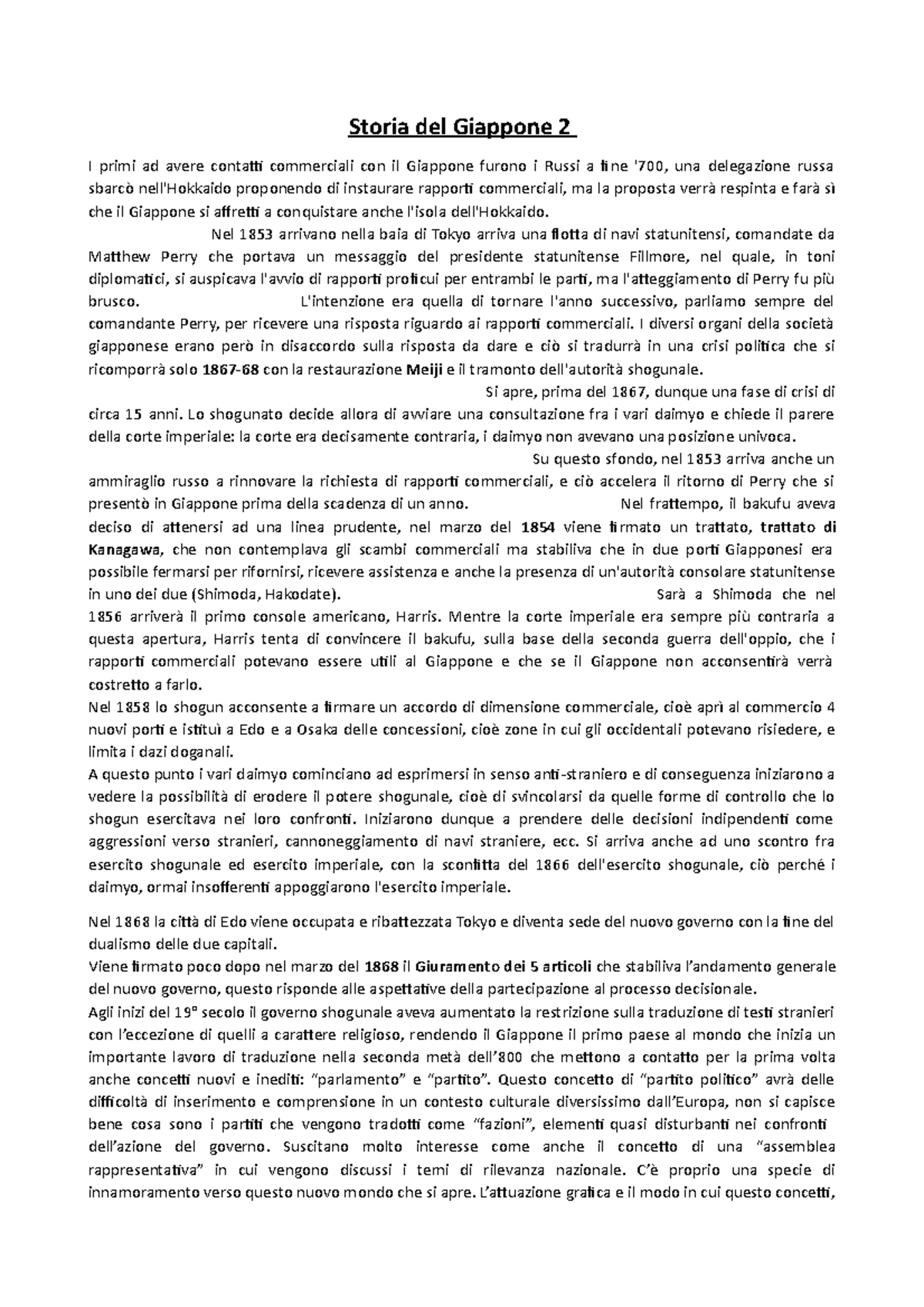 Storia del Giappone 2 - Nel 1853 arrivano nella baia di Tokyo arriva ...