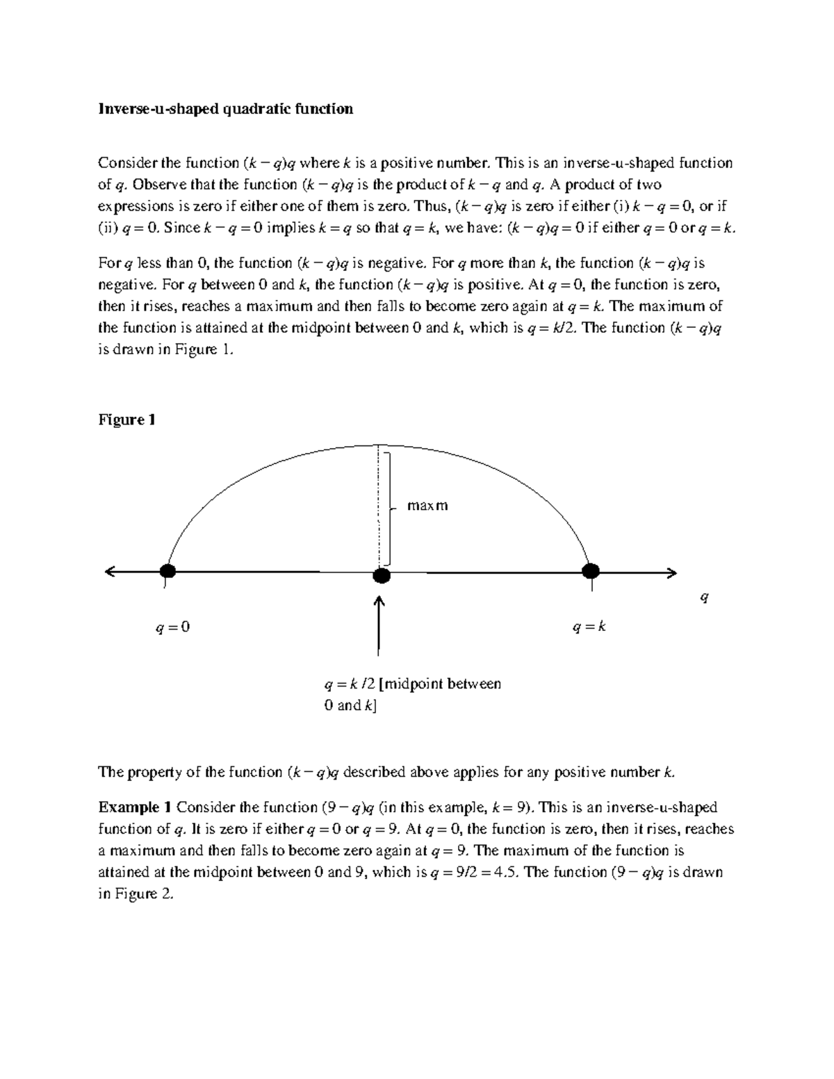 Inverse-u-shaped Curves Note 2020 - Inverse-u-shaped quadratic function ...
