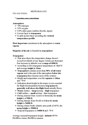 ATPL Meteorology - A few notes that helps - How does the height of the ...