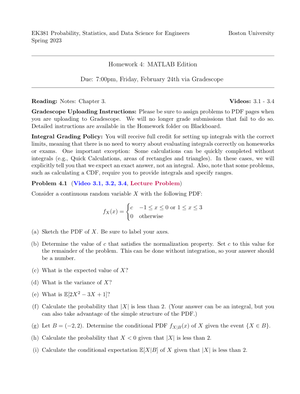 EK 381 HW 1 - EK 381 HW 1 - Namah Joshi US 9874836 a n En CA UB b n or ...