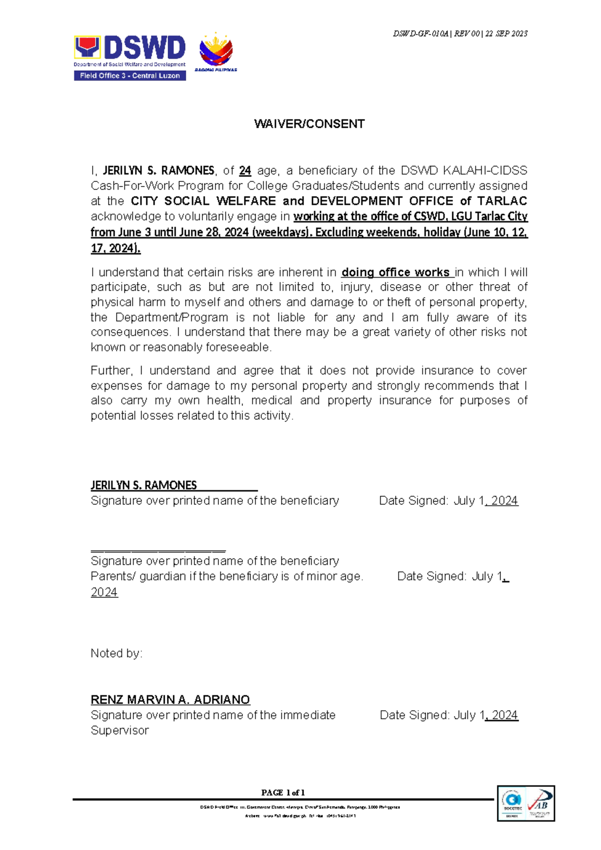 Inbound 3659986714741732056 - DSWD-GF-010A | REV 00 | 22 SEP 2023 ...