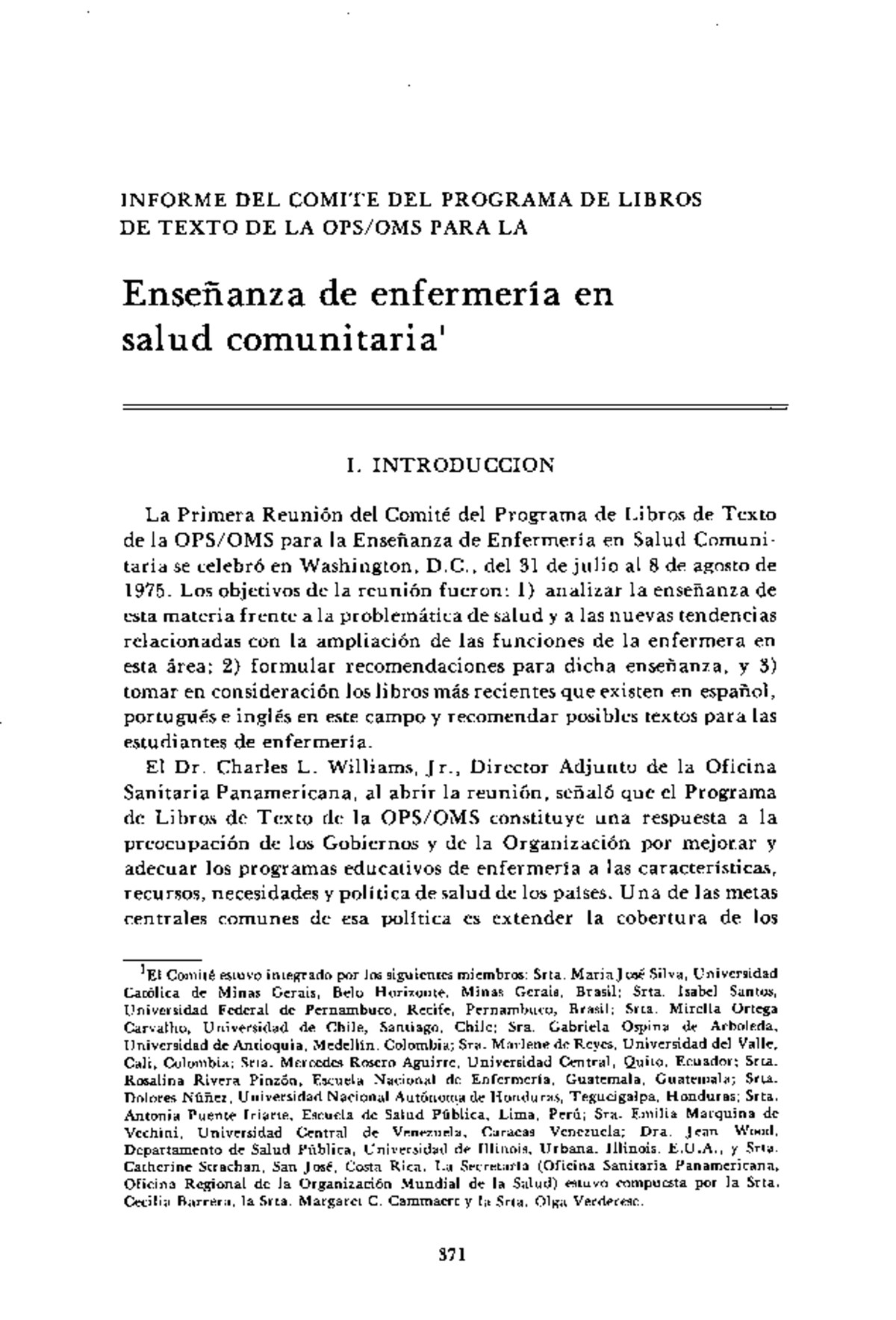 Salud comunitaria - INFORME DEL COMITE DEL PROGRAMA DE LIBROS DE TEXTO ...