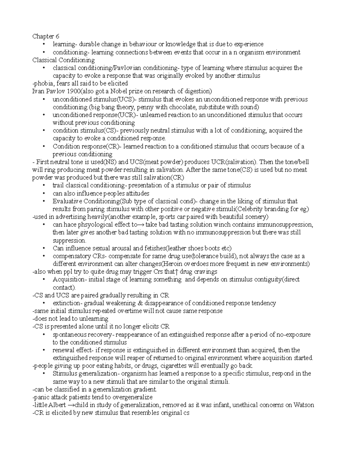 Chapter 6 - Summary Psychology: Themes and Variations - Chapter 6 ...