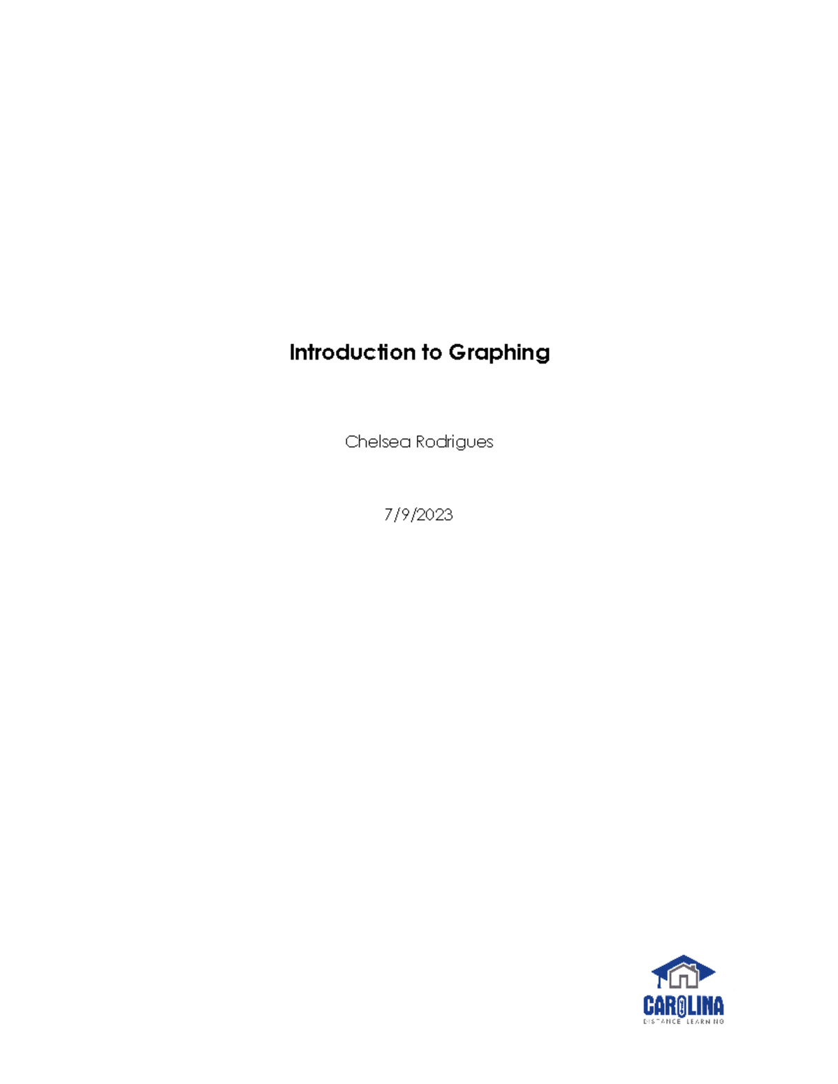 Graphing - CHM101L - SNHU - Studocu
