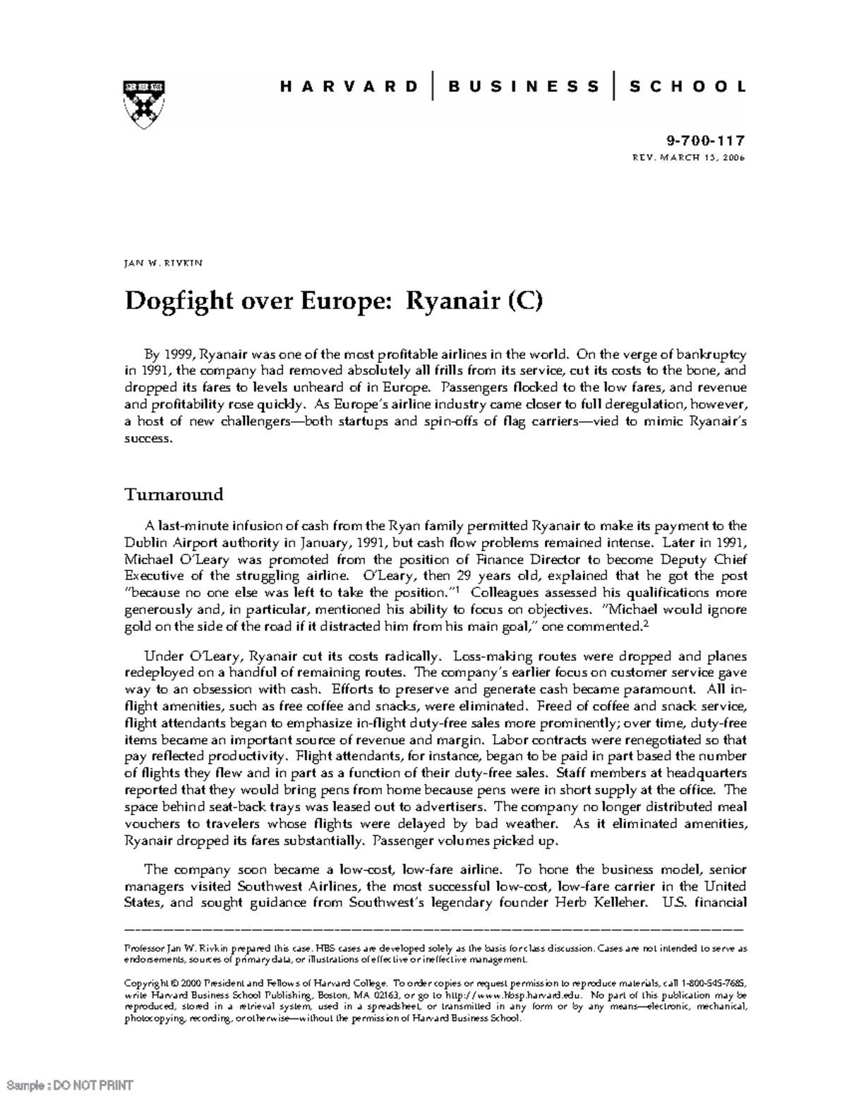 W4 Ryanair - nil - 9 - 7 0 0 - 1 1 7 R E V : M A R C H 1 3 , 2 0 0 6 ...