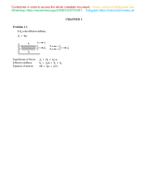 Sample - Solution Manual for Structural Analysis 6th SI by Aslam ...