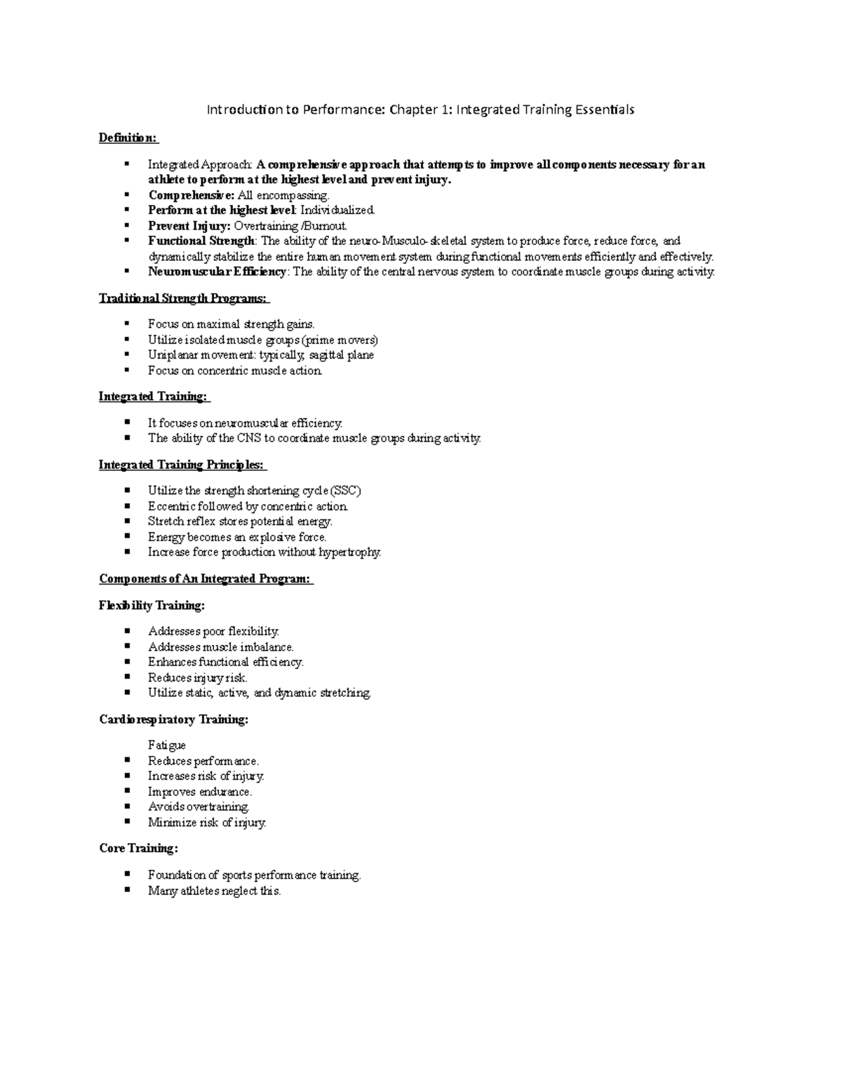 Introduction to Performance Chapter 1 - Comprehensive: All encompassing ...