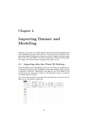 Power BI-21-24 - Chapter 3 Plotting In the previous chapter, we saw how to import data into ...
