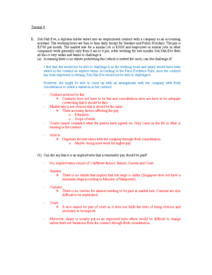 Bizlaw ALL tutorials with answers - Tutorial 2 Nor Luc is a Malaysian and has a sole ...