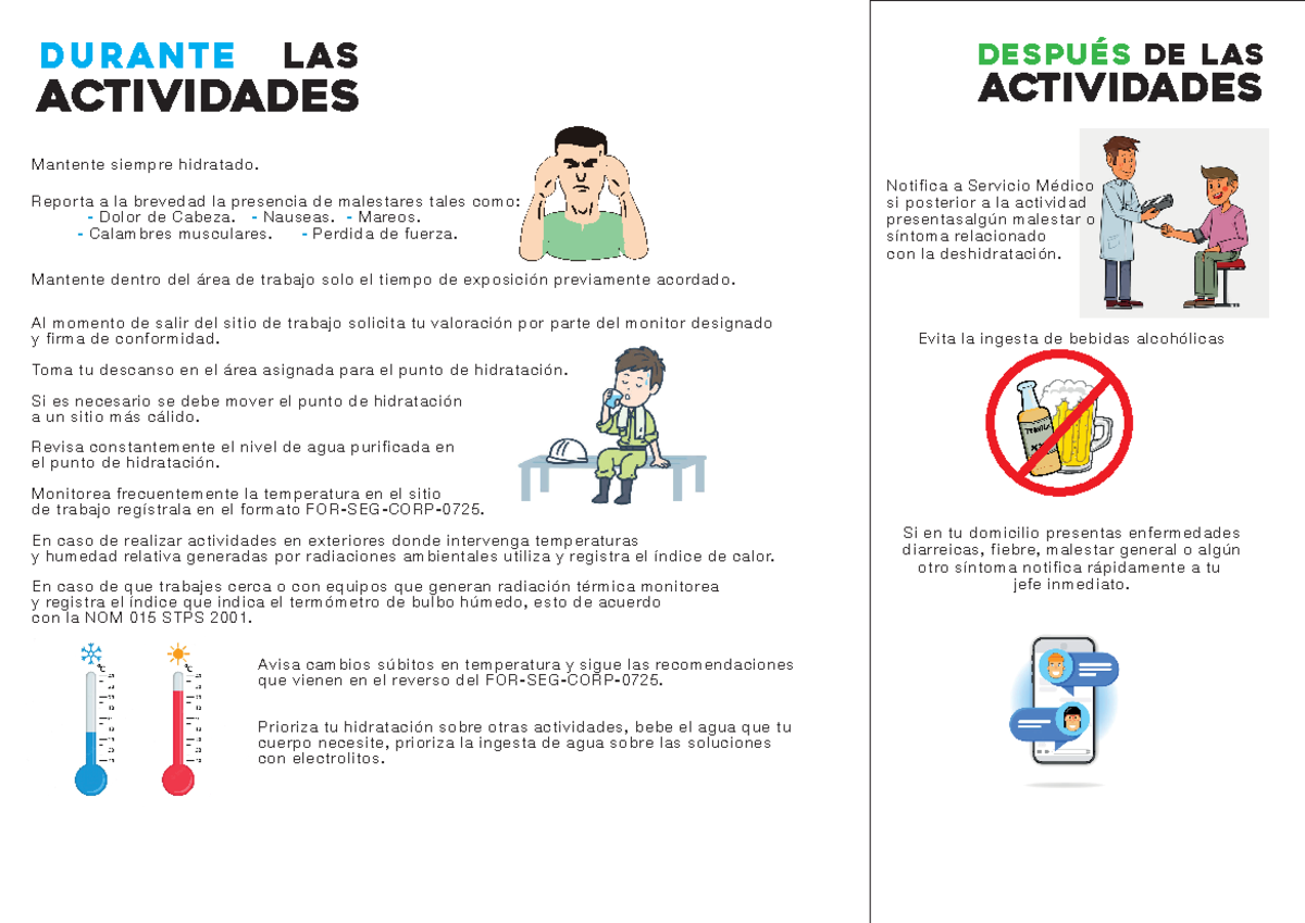 Tríptico MEDC - doc - DURANTe LAS ACTIVIDADES DESPU.. DE LAS ...