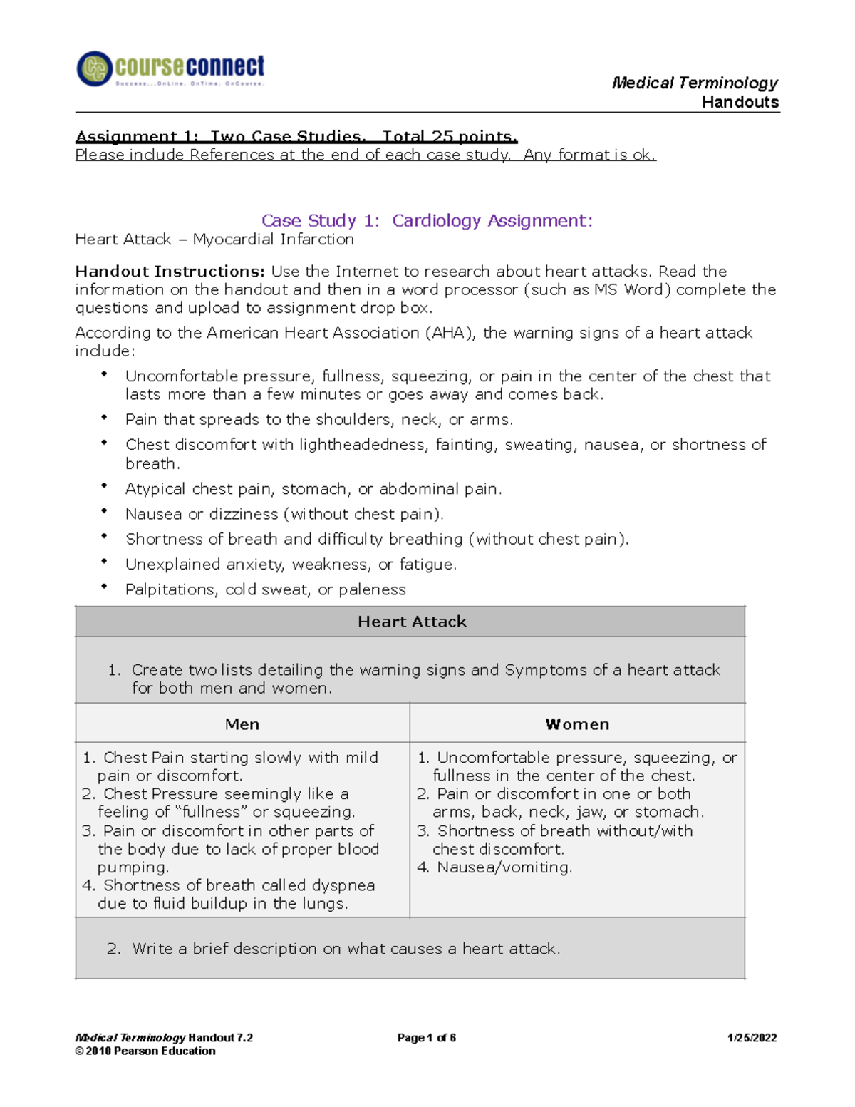 Case Study Assignment 1 - Handouts Assignment 1: Two Case Studies ...