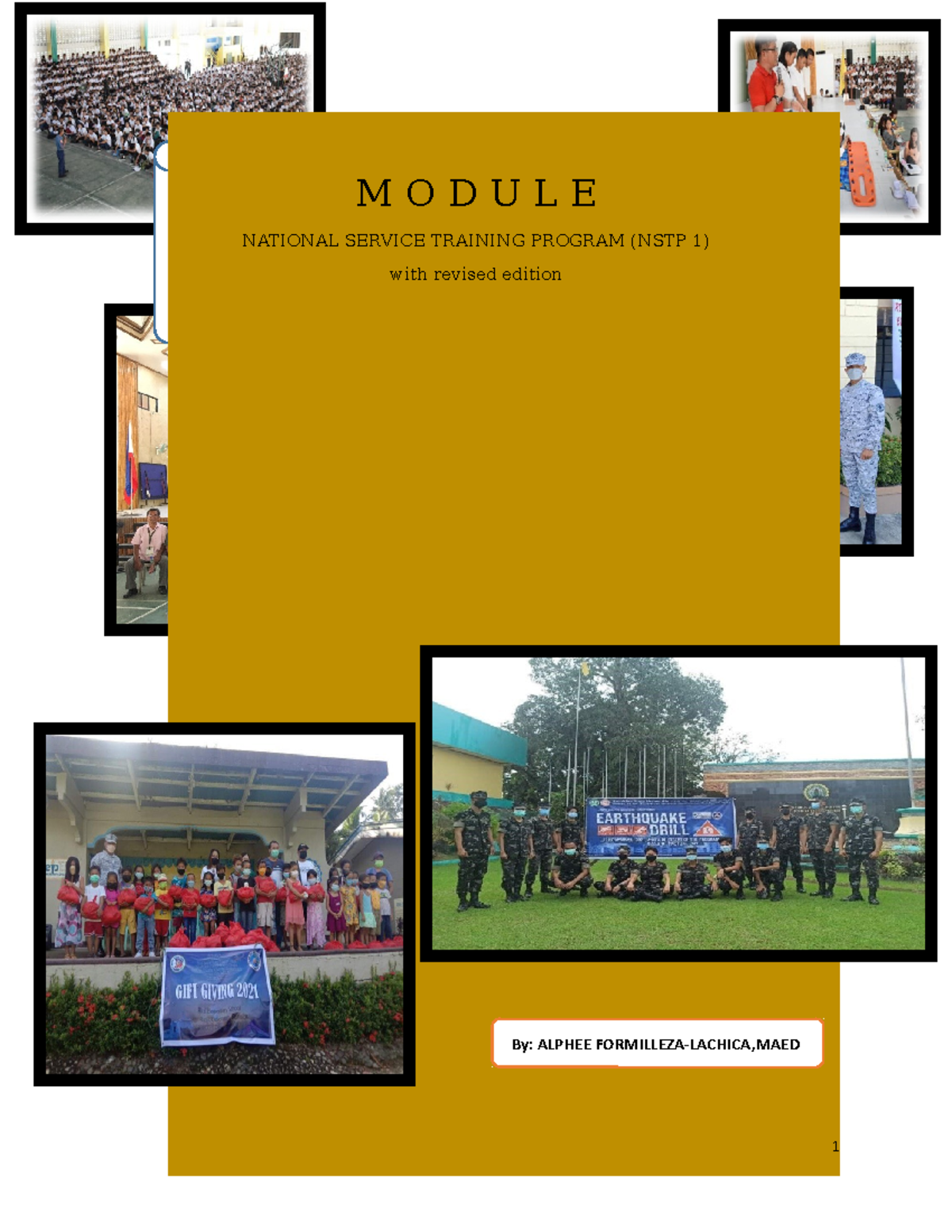 NSTP Module-1 - The nstp - M O D U L E NATIONAL SERVICE TRAINING ...