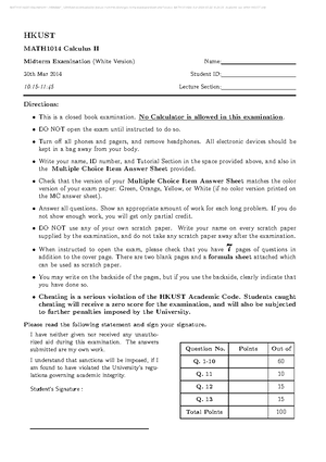 Final exam formula sheet - Math1014 Final Exam Formula Sheet ...
