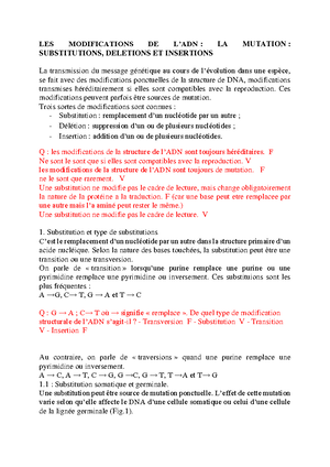 [Solved] Cours dtaill qcm et exercices sur la traduction - Biologie ...