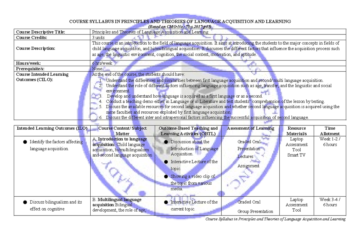 CS-in- Principles AND Theories OF Language Acquisition AND Learning ...
