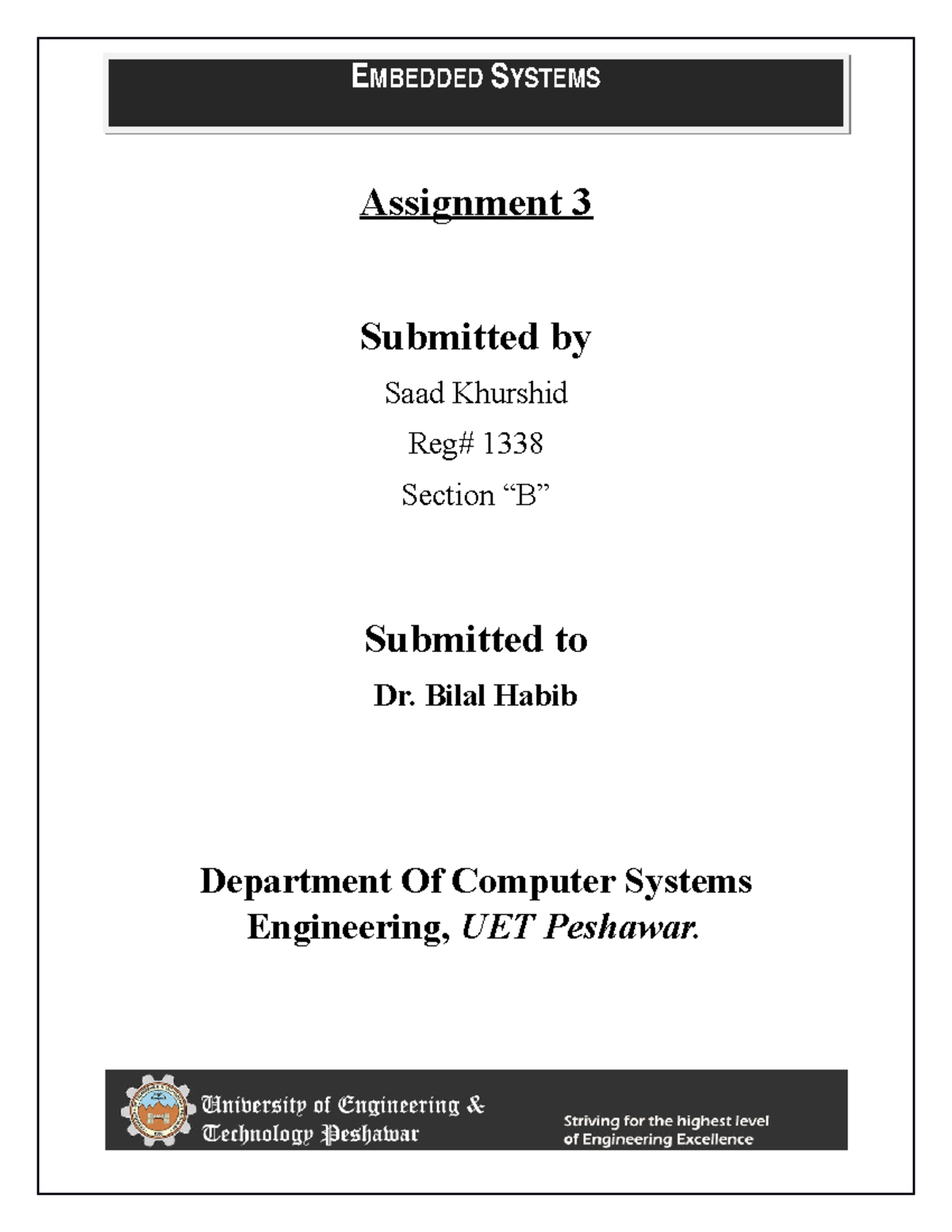 Homework 3. Program MSP 430 to perform analog to digital conversion ...