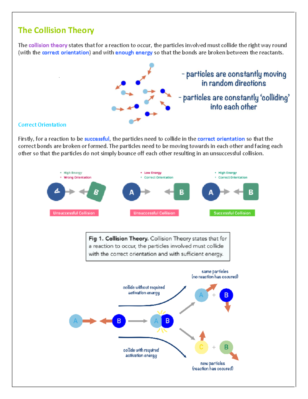The Collision Theory - qfeqfeqfe - The Collision Theory The collision ...