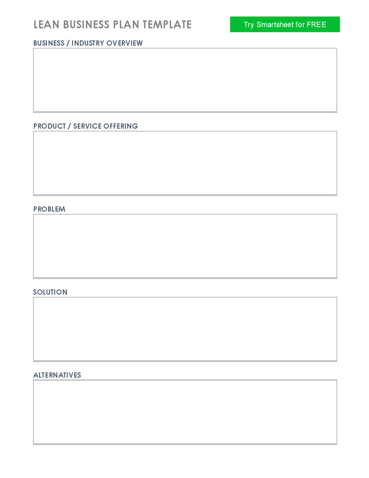 IC-Lean-Business-Plan-10920 PDF - LEAN BUSINESS PLAN TEMPLATE BUSINESS ...