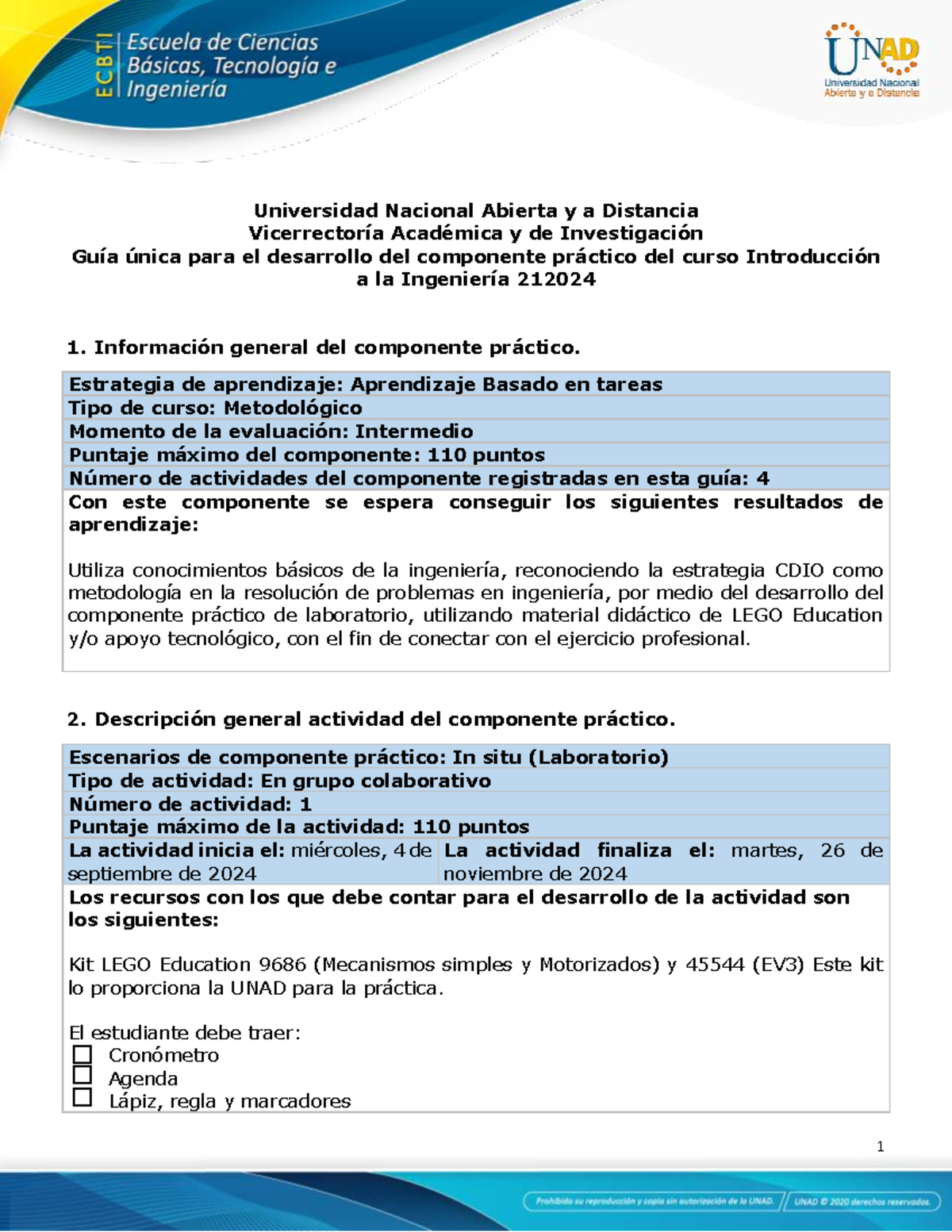 Gu Ã a para el desarrollo del componente pr Ã¡ctico - Unidad 2 - Tarea ...