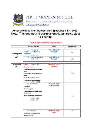 12 Methods Test 1 2021 - Review - Course 12 Methods Year 12_ Student ...