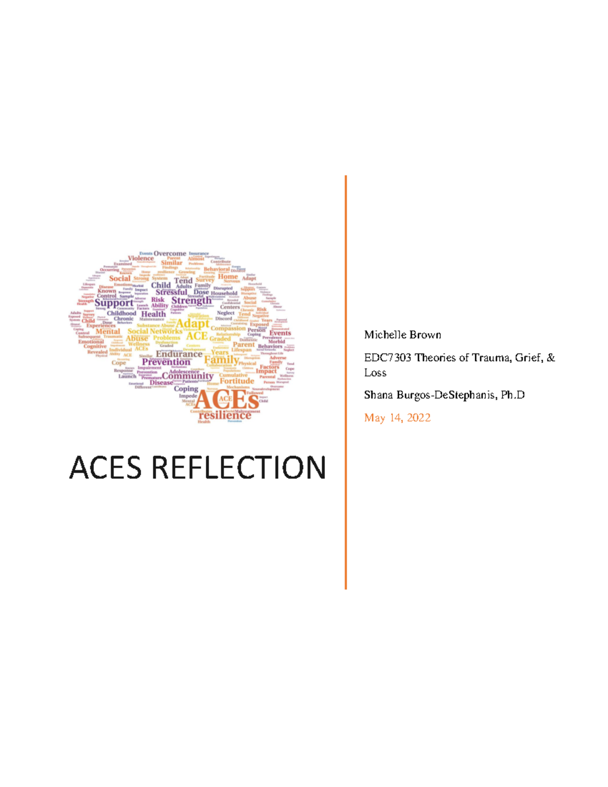 Aces reflection - ACES REFLECTION Michelle Brown EDC7303 Theories of ...