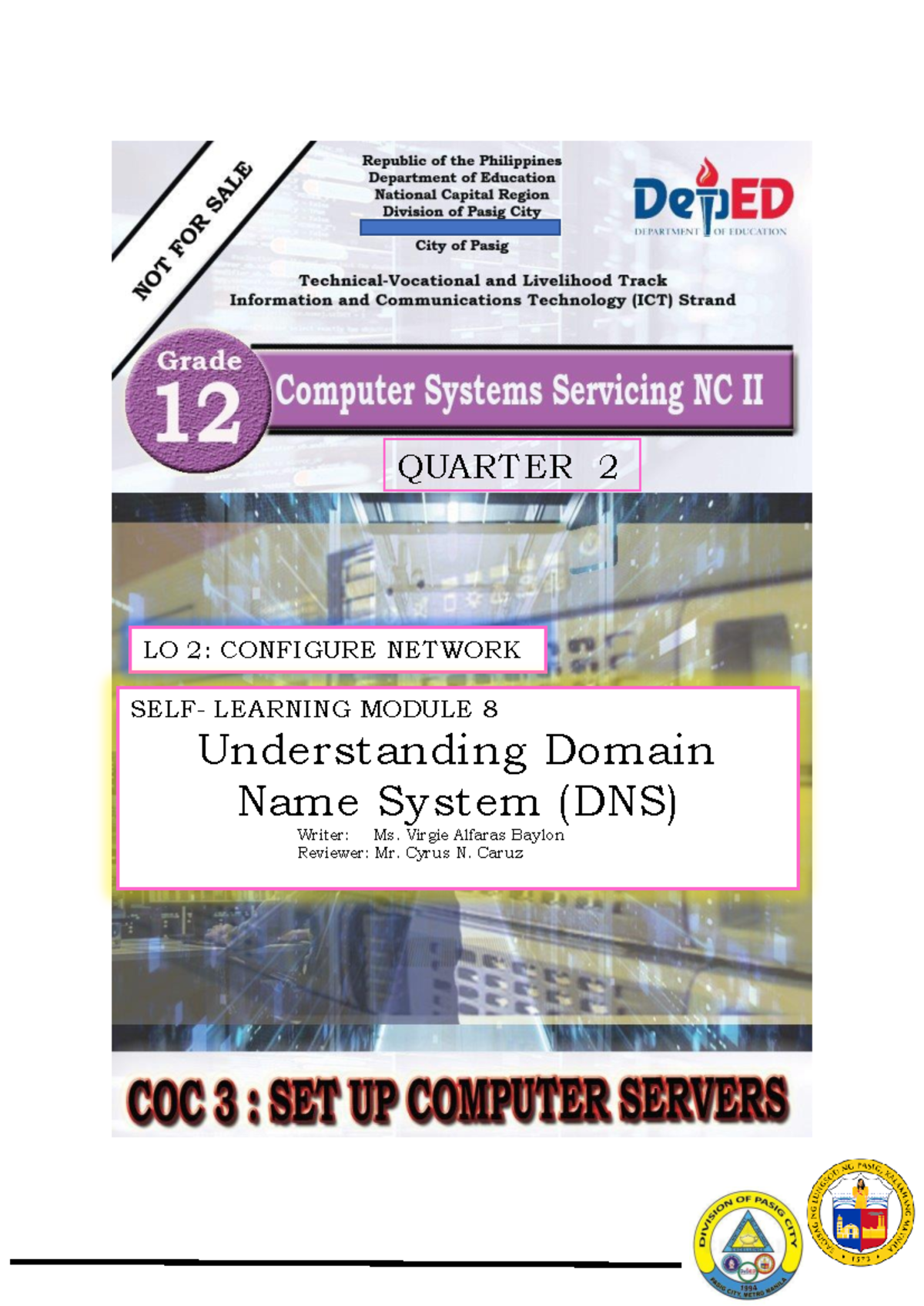 TVL CSS12 Q2 M8 - lecture and examples - QUARTER 2 LO 2: CONFIGURE NETWORK SERVICES SELF ...