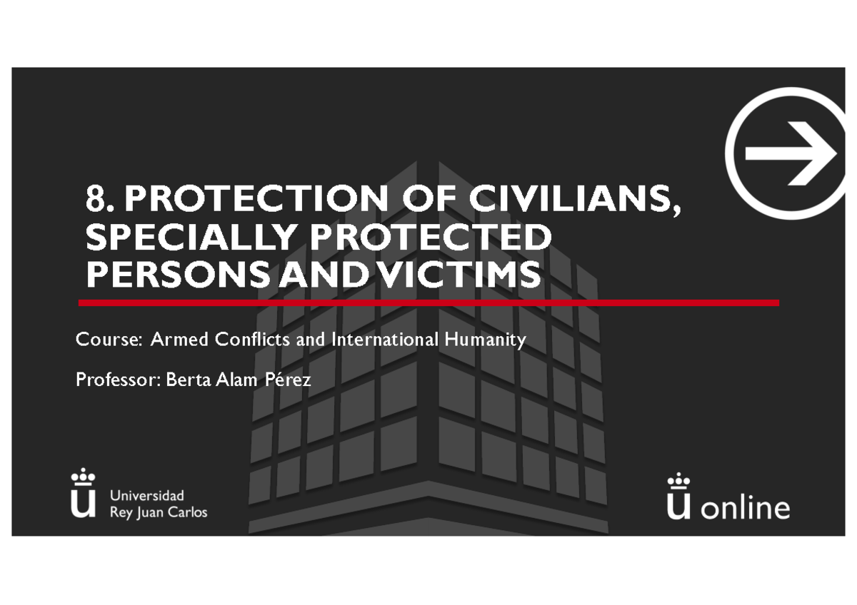 Protection of civilians in International Humanitarian Law - 8 ...