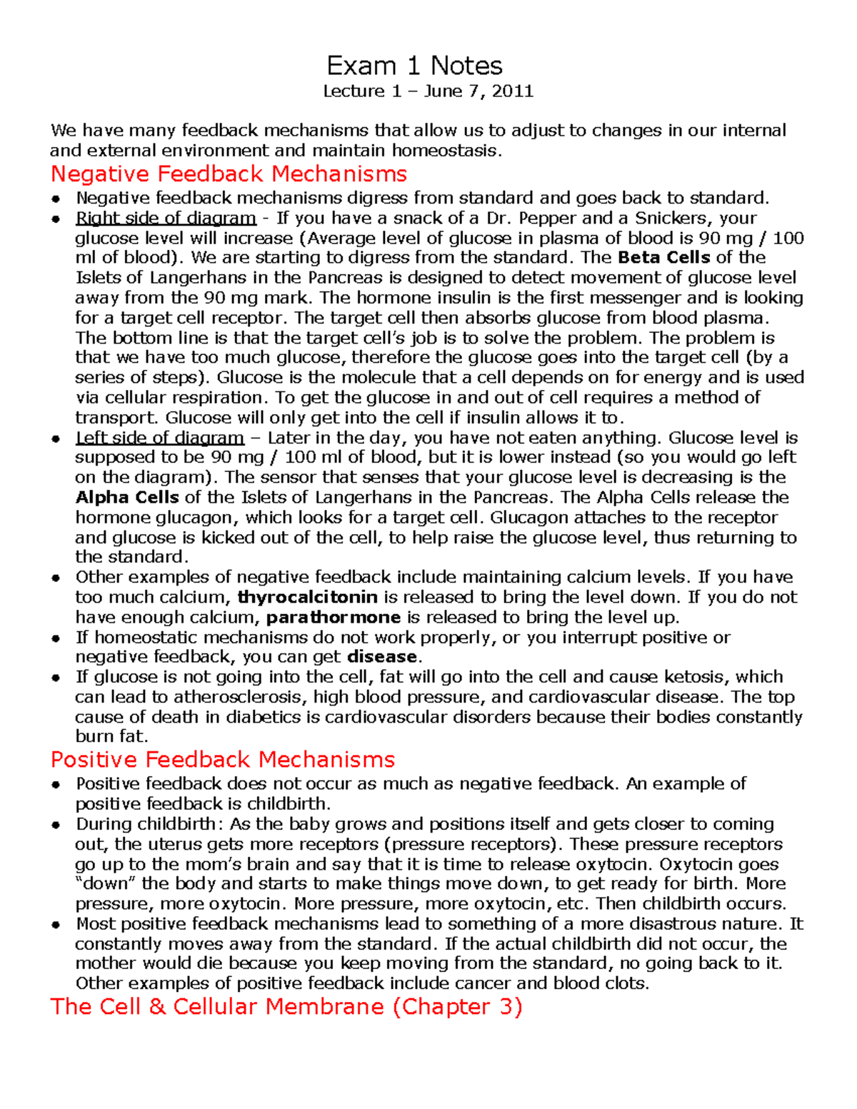 university notes complete - Exam 1 - Exam 1 Notes Lecture 1 – June 7 ...