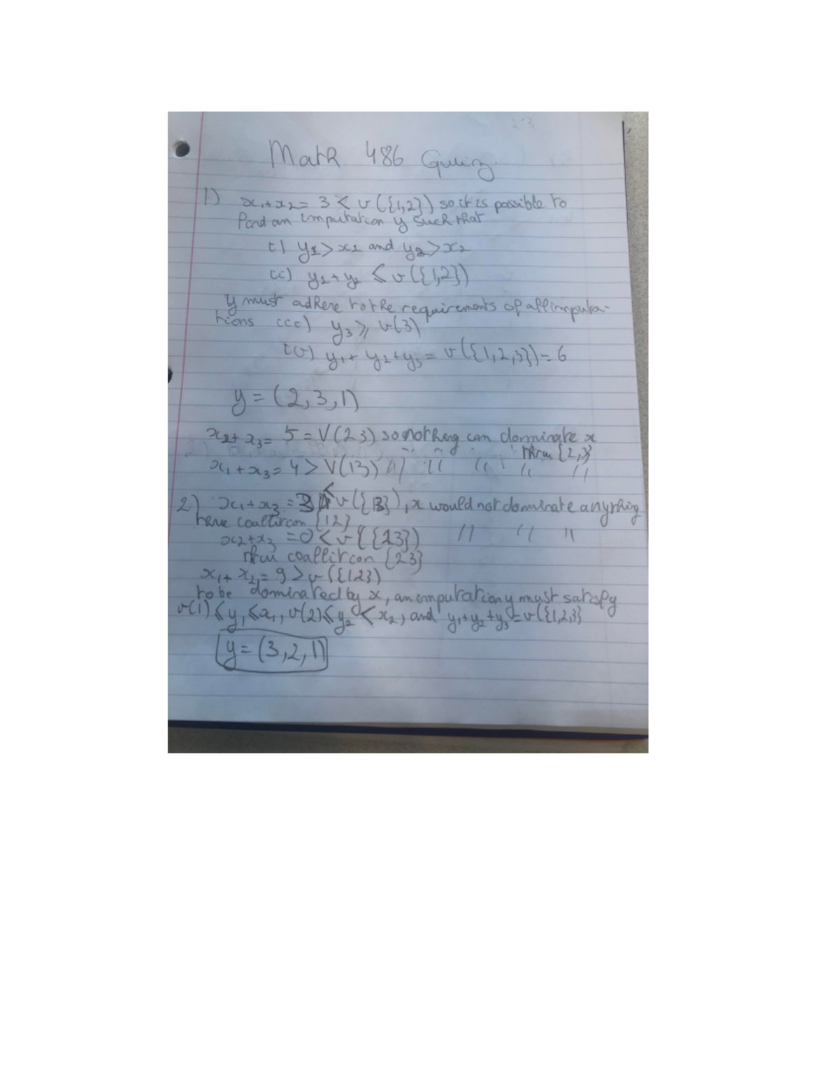 Quiz 486 - Quiz 486 - MATH 486 - MatR 486 Guiig 1) DC, 33 U so it is ...