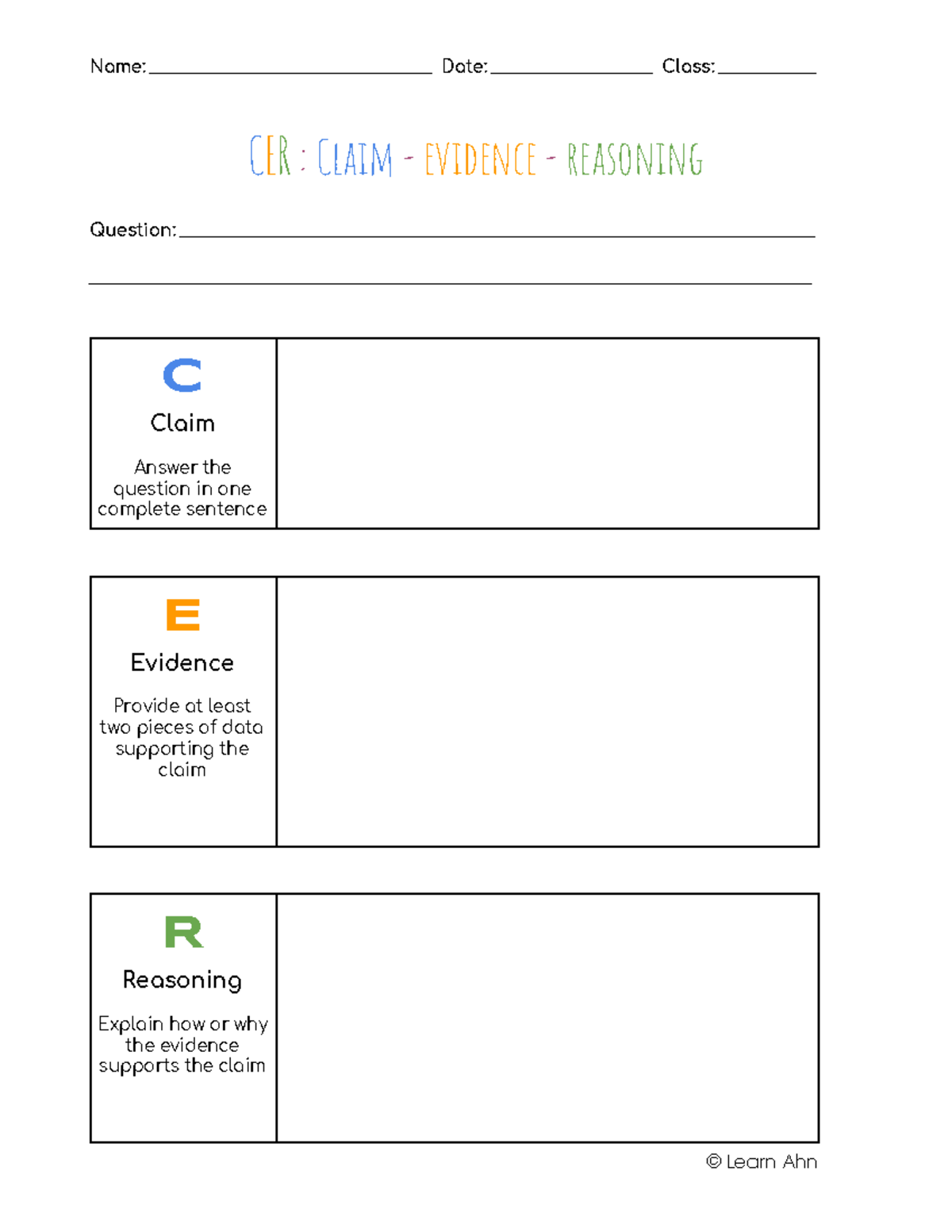 Copy of Amani Wilson - CER Template - - Studocu