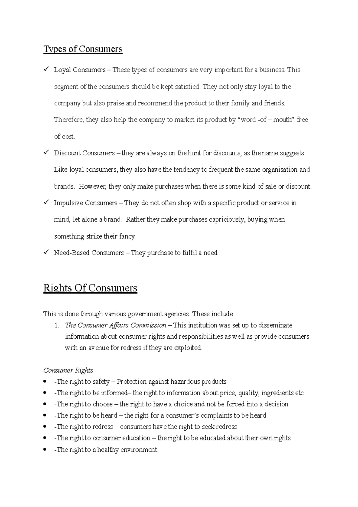 Types of Consumers - Business - Types of Consumers Loyal Consumers ...