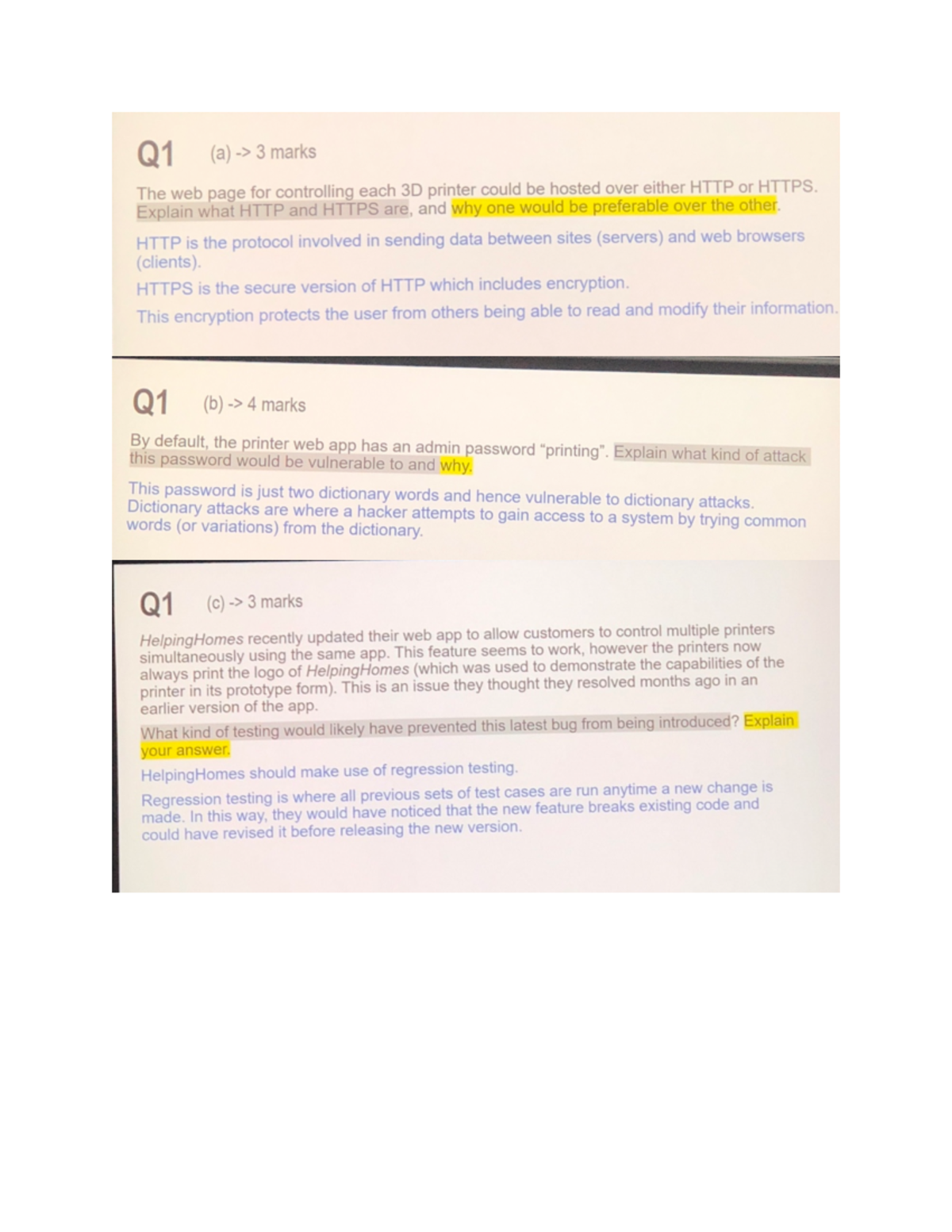Sample/practice exam 14 November 2019, questions and answers - ENG1003 ...