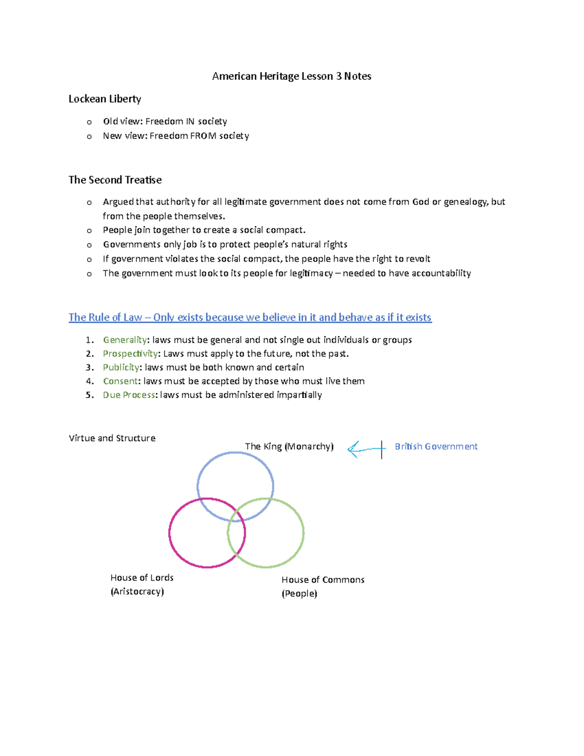 American Heritage Lesson 3 Notes - American Heritage Lesson 3 Notes ...
