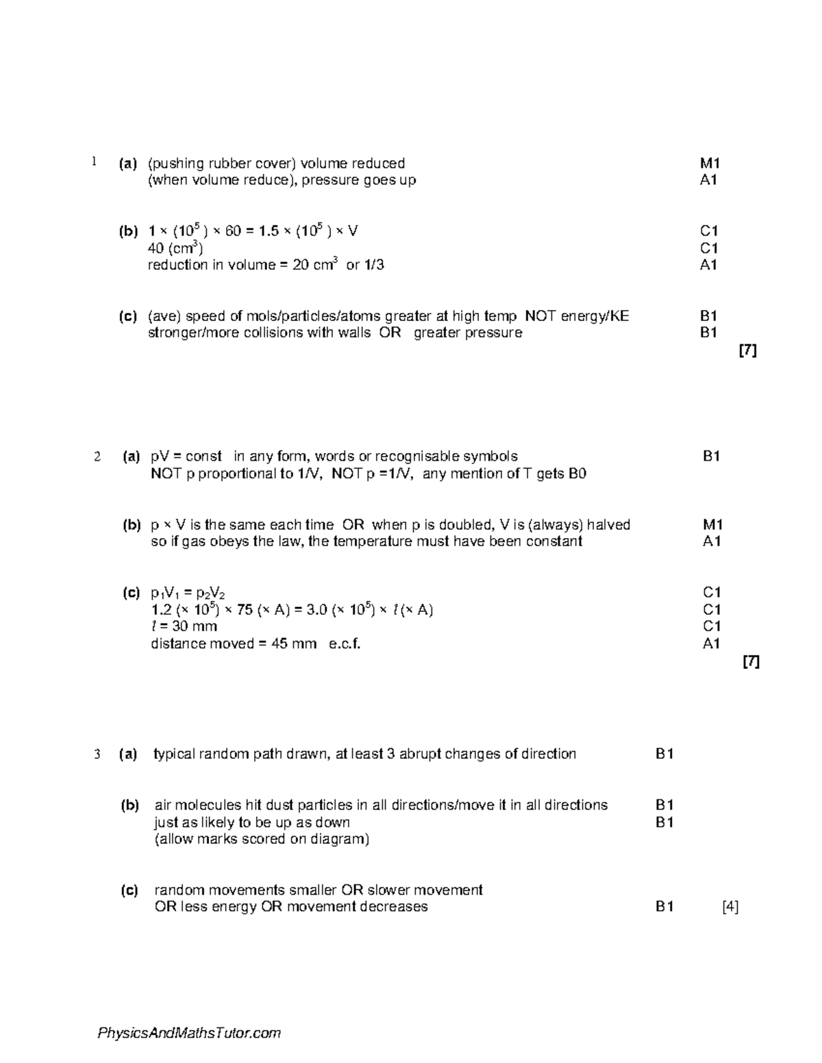Simple Kinetic Molecular Model of Matter 5 MS - 1 M A C C A B (a ...