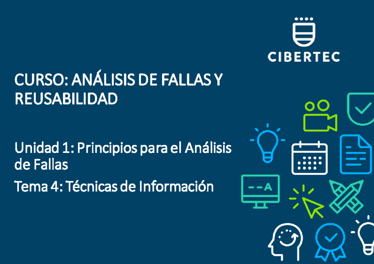 5.- PPT Unidad 01 Tema 04 2023 06 Análisis de Fallas y Reusabilidad ...
