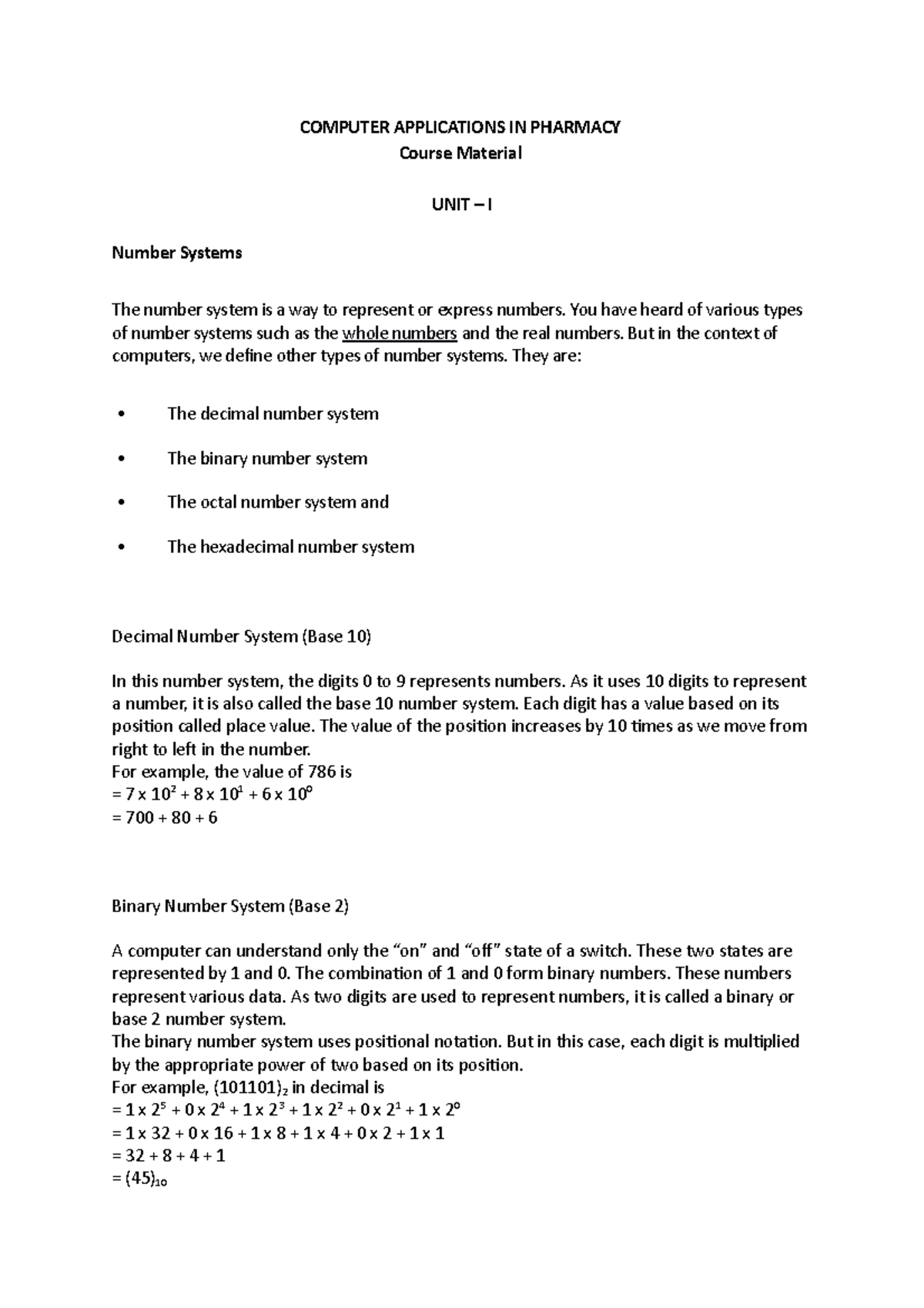 Computer applications in pharmacy - to upload - COMPUTER APPLICATIONS ...