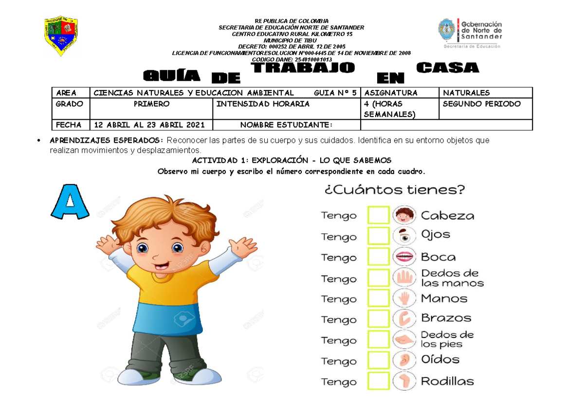Ciencias Naturales Segundo Periodo GUIA#1 Grado 1-convertido ...