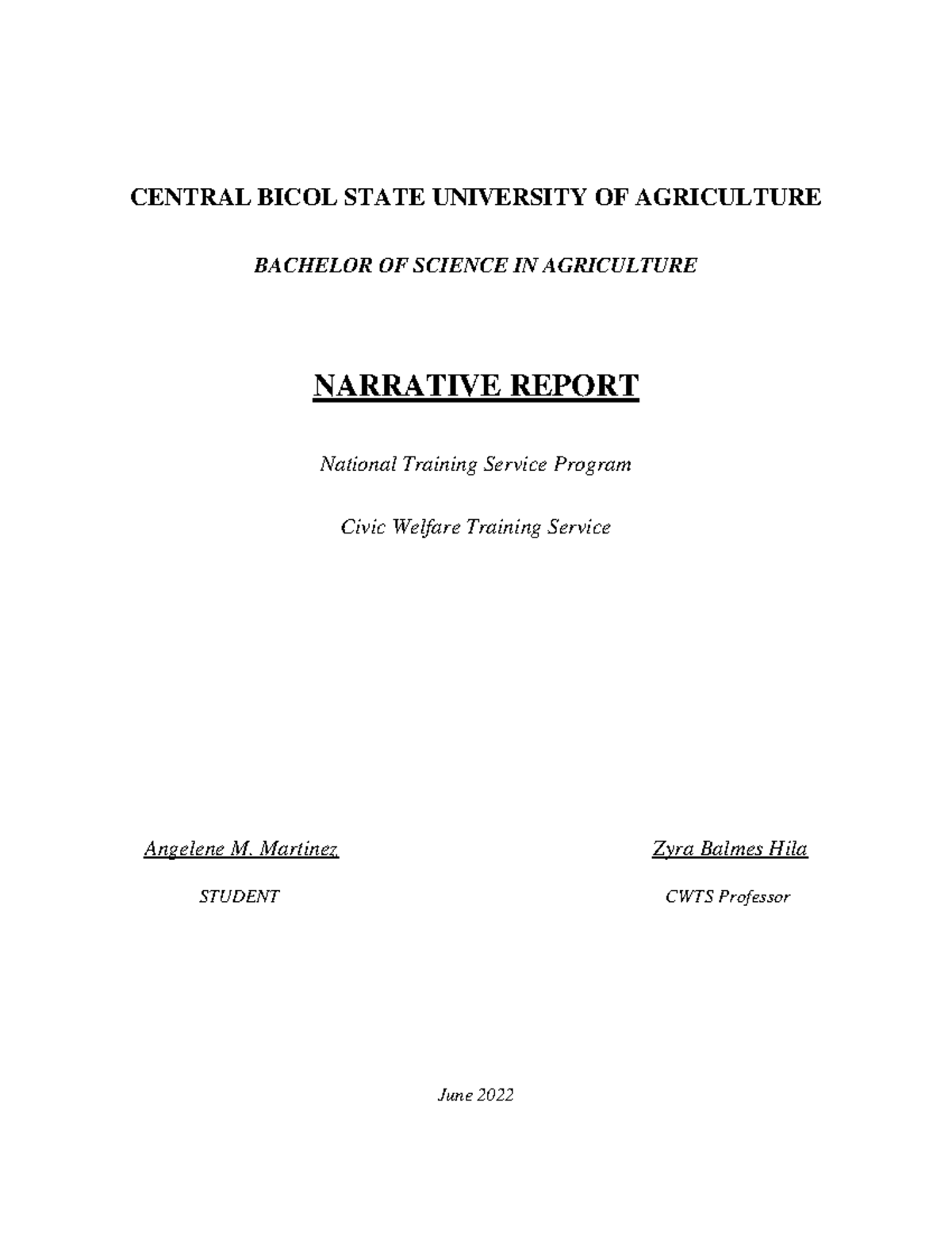 Central Bicol State University OF Agriculture-converted - CENTRAL BICOL ...