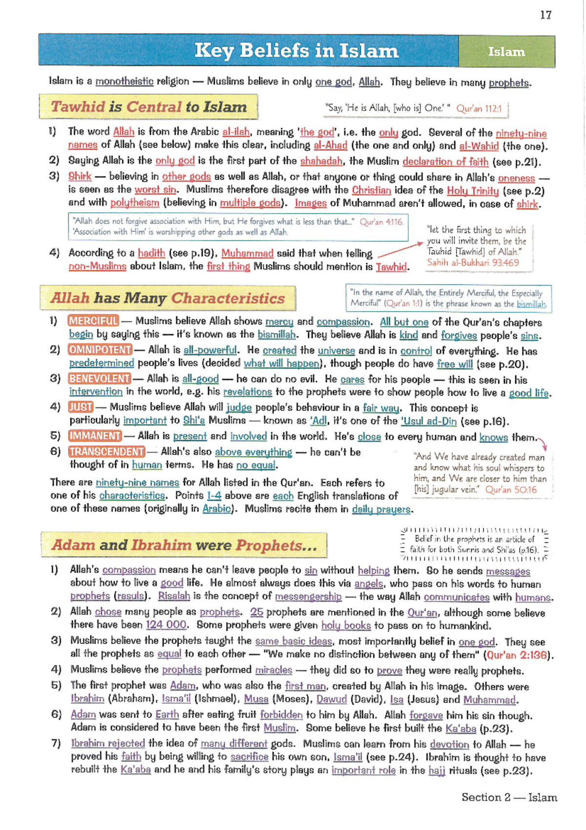 Prophets-in-islam - this describes the features of prophets in islam ...
