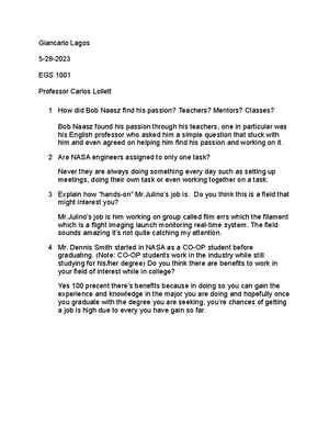 ESG1001 Assignment 4b - Jordan Desmangles October 8, 2022 ESG ...