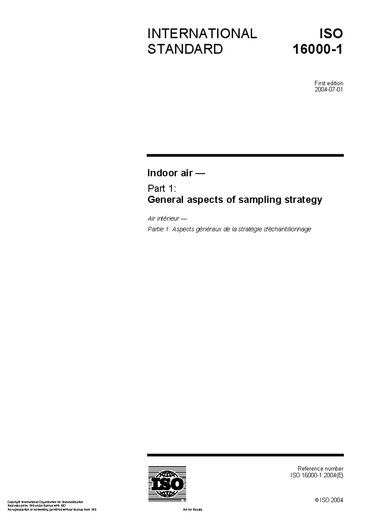 ISO 16000-1-2004 - Best - Reference number ISO 16000-1:2004(E) © ISO ...