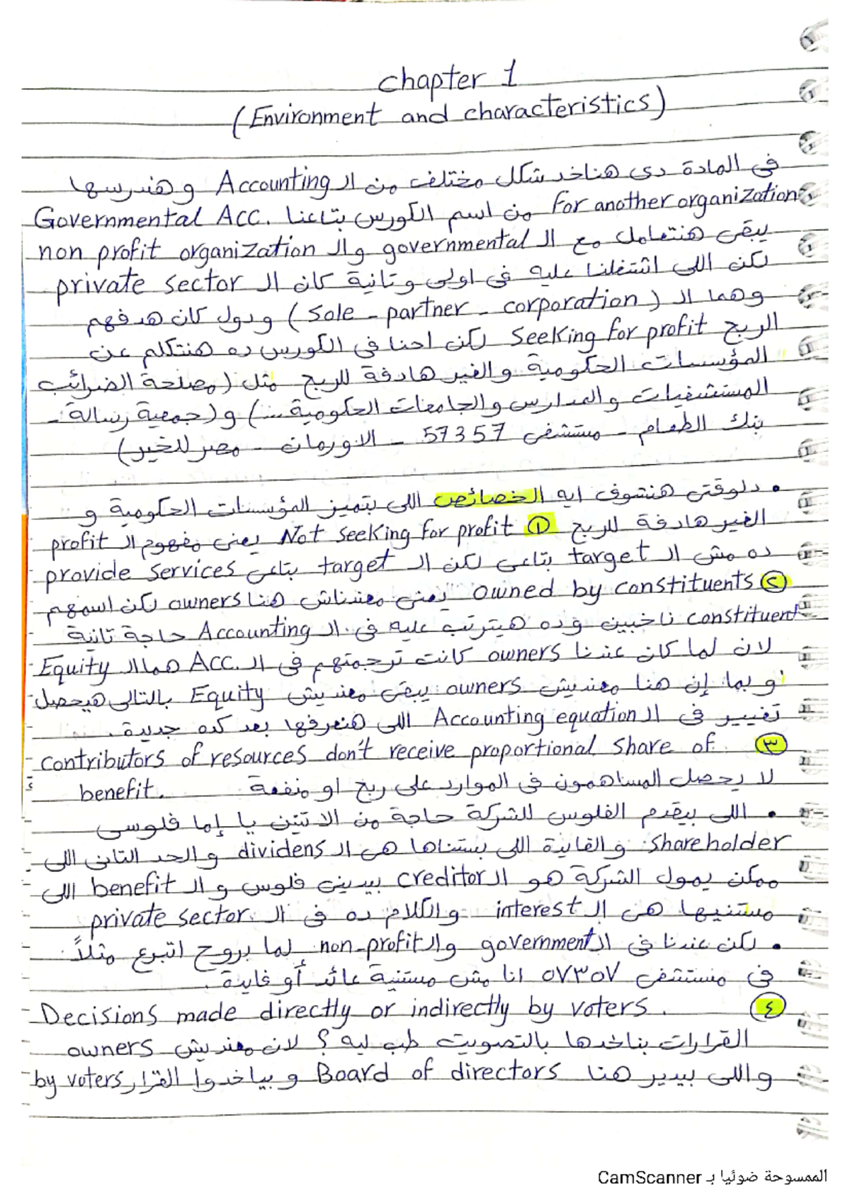 Ch1 Dr - It's the notes for dr souror - Accounting for corporations ...