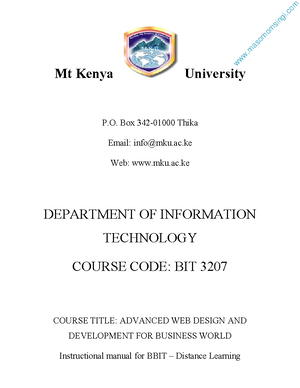 Computer Softwares - DAVID ODHIAMBO BSCIS/2018/ BIT 1101 COMPUTER ...