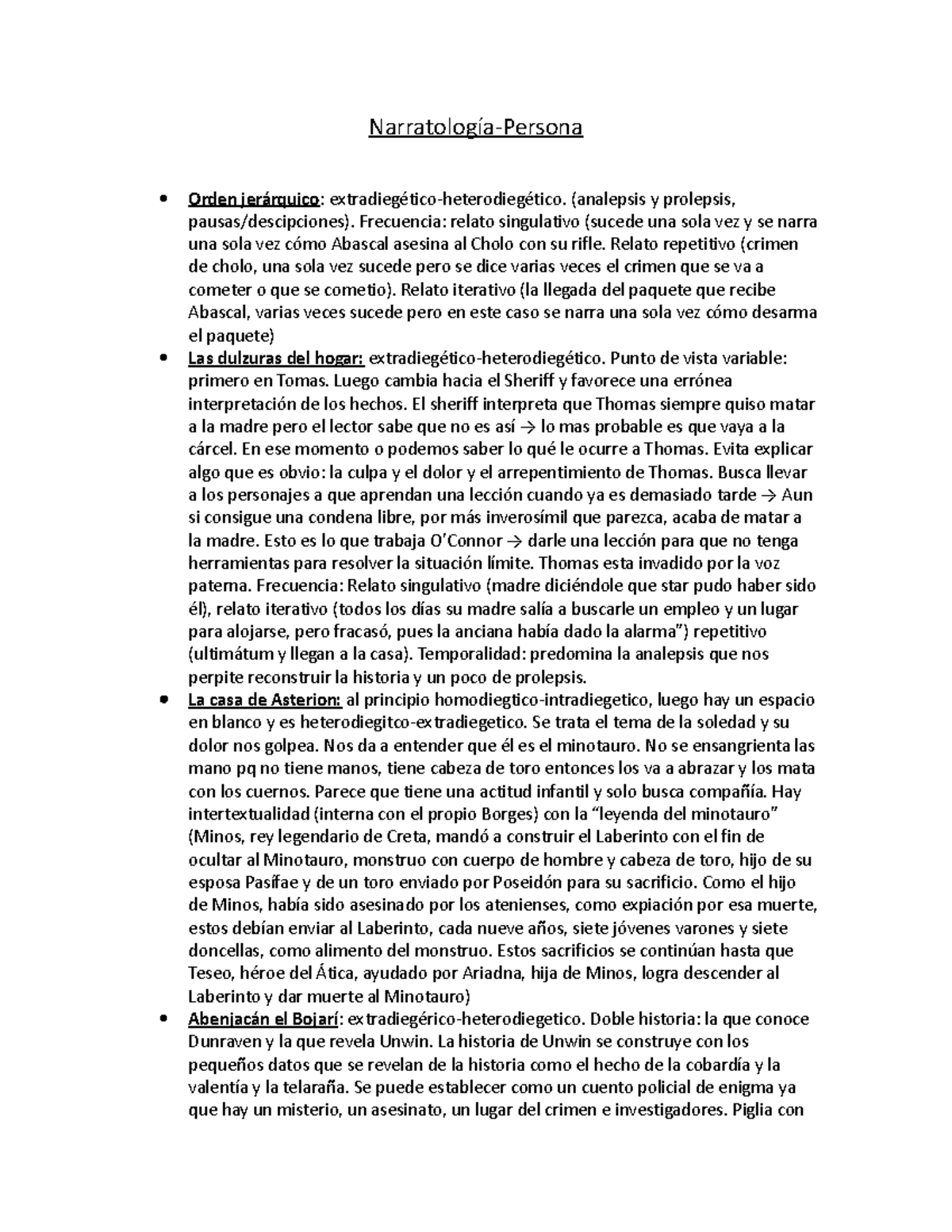 Cuentos teresita - Narratología-Persona Orden jerárquico ...