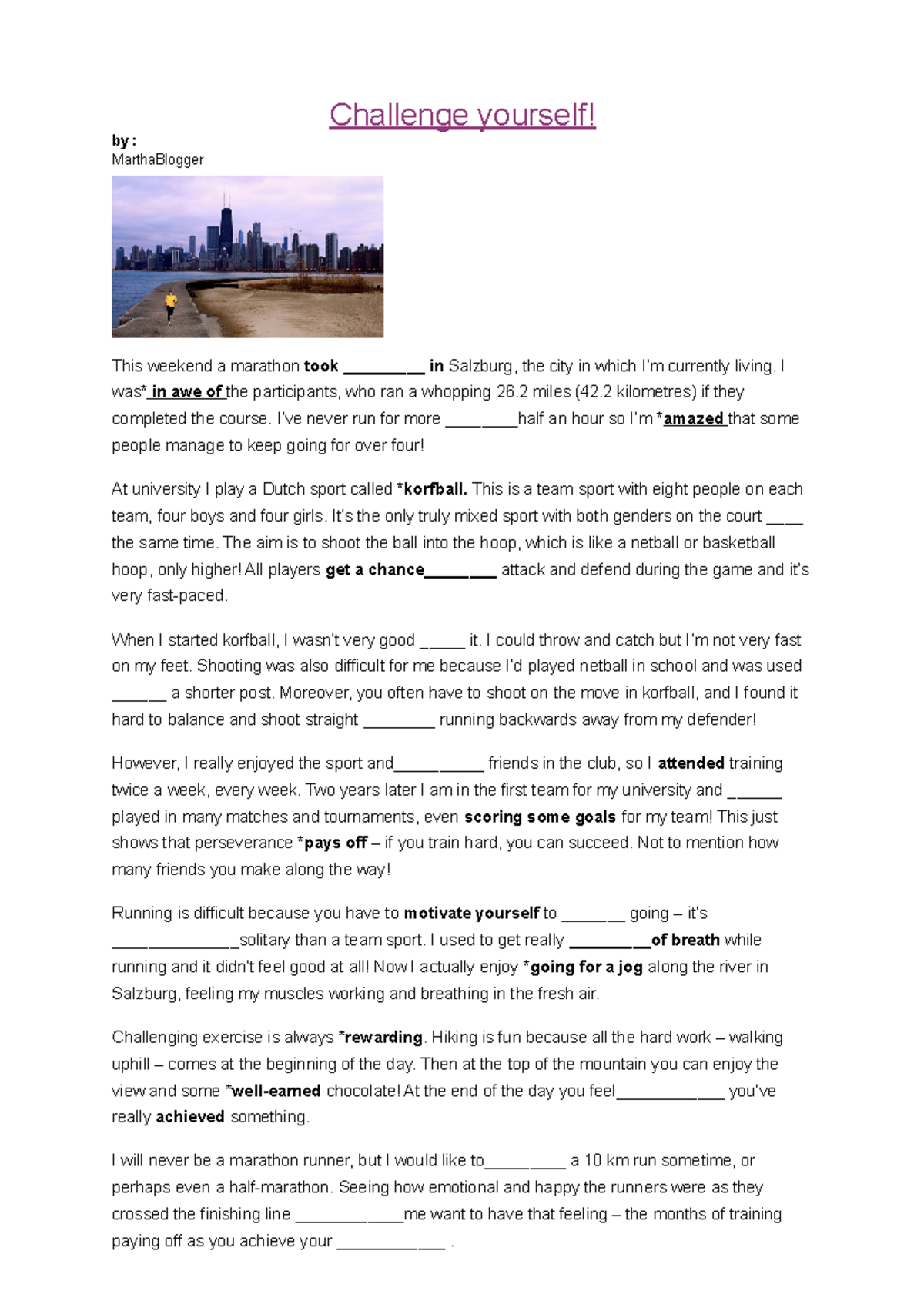Challenge Yourself - USE OF ENGLISH - Challenge yourself! by ...