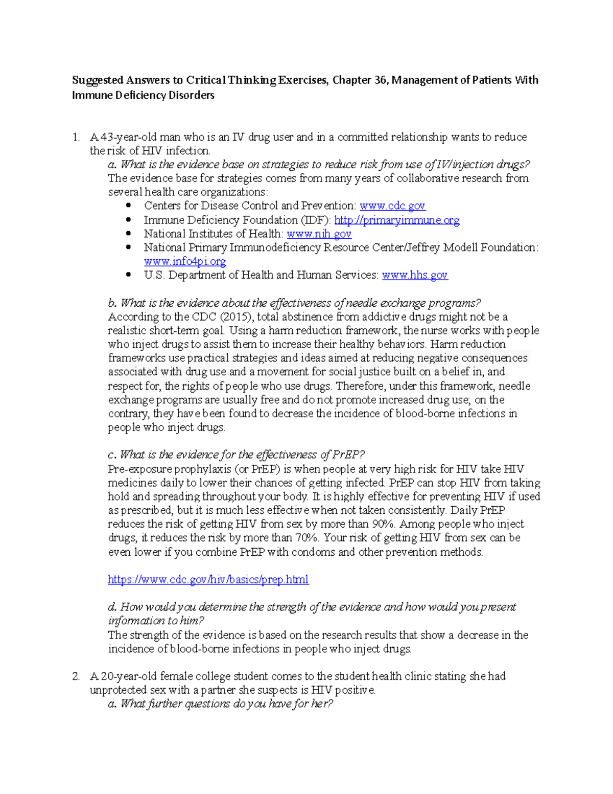 CTEA Chapter 36 - good for study guide - Suggested Answers to Critical ...