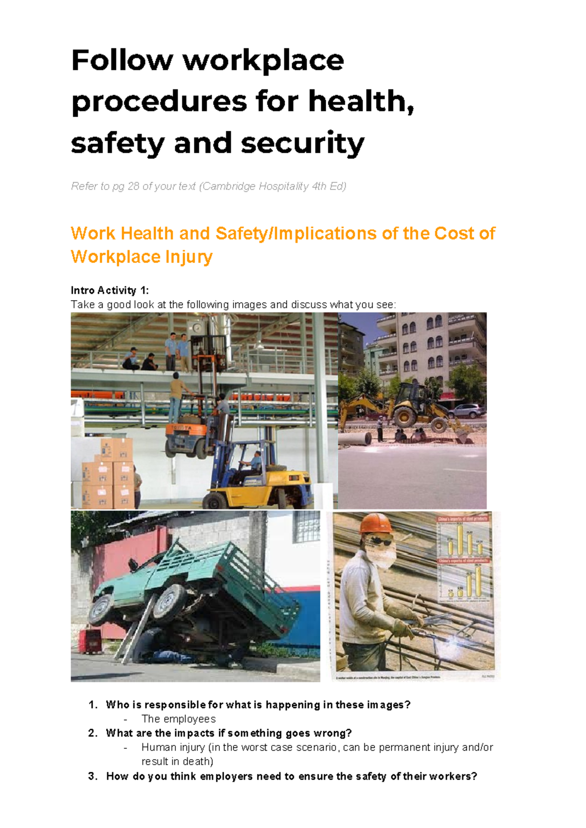 Copy of 11HOS1 Follow workplace procedures for health, safety and ...